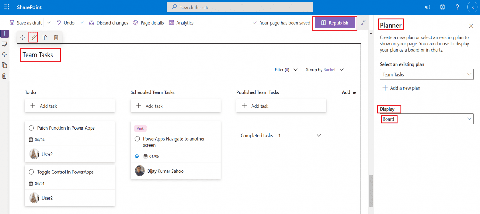 How to Use SharePoint Planner Web Part - Enjoy SharePoint