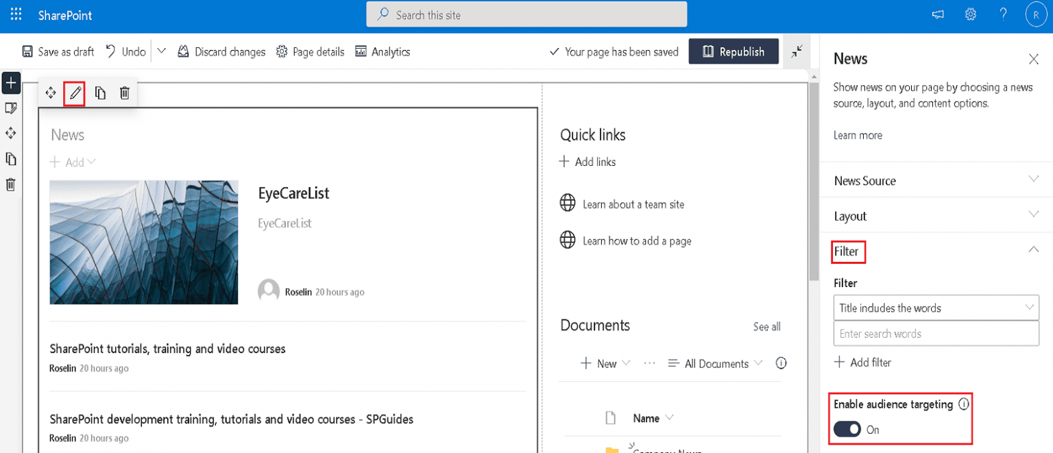 SharePoint News Web Part - Enjoy SharePoint