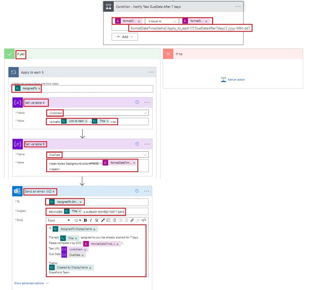 Send 7 or 14 Day Task Due Reminder Emails in Power Automate