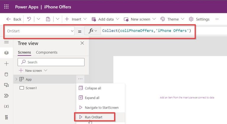 How to Create a Power Apps Collection On OnStart Property? - Enjoy ...