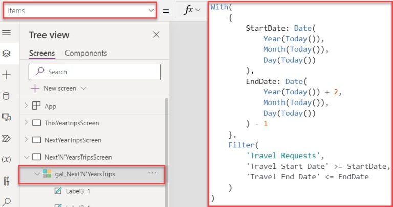 How to Filter Power Apps Gallery By Year? - Enjoy SharePoint