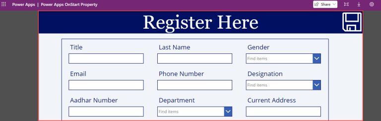 How to Use App OnStart Function in Power Apps? - Enjoy SharePoint