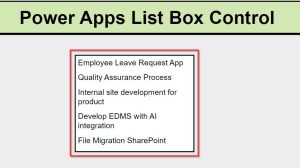 Power Apps List box Control [Complete Guide] - Enjoy SharePoint