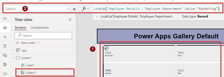 How to Set Default Item in Power Apps Gallery? - Enjoy SharePoint
