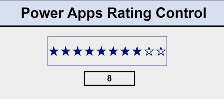 How to Use Power Apps Rating Control? [With Examples] - Enjoy SharePoint