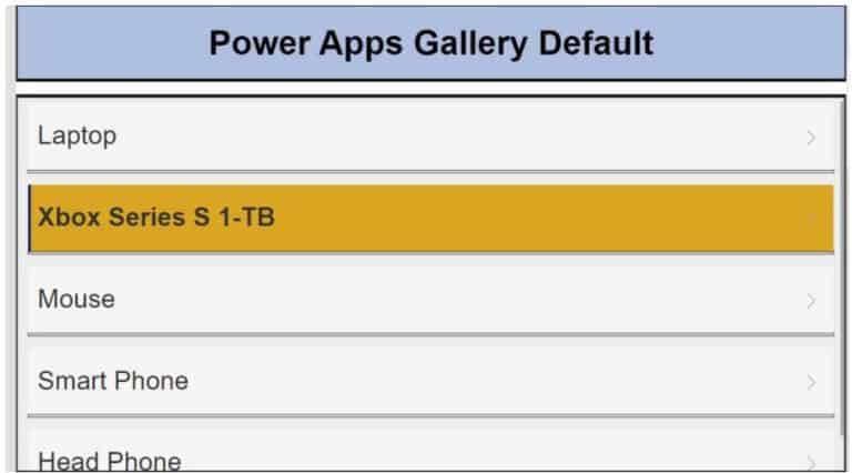 How to Set Default Item in Power Apps Gallery? - Enjoy SharePoint
