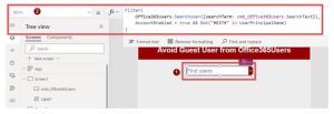 Power Apps Combo Box Search Office365Users