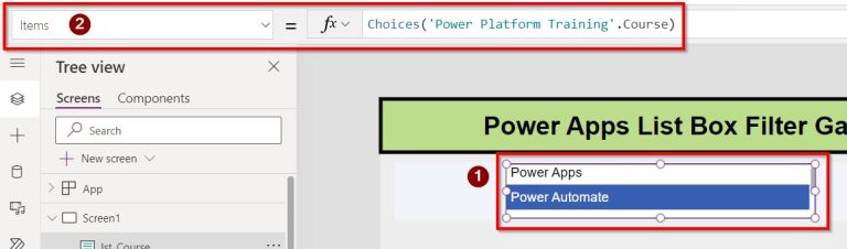 How to Filter List Box in Power Apps? [With Examples] - Enjoy SharePoint