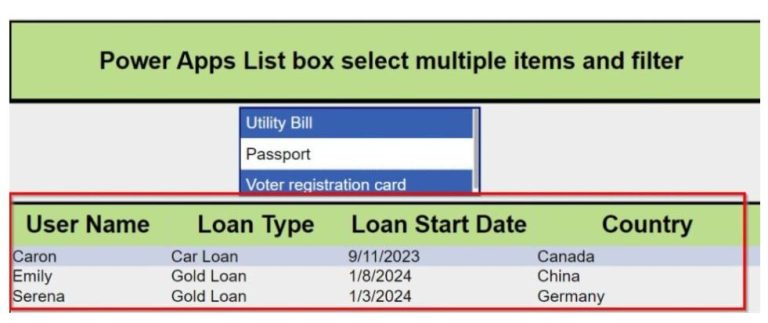 How to Filter List Box in Power Apps? [With Examples] - Enjoy SharePoint