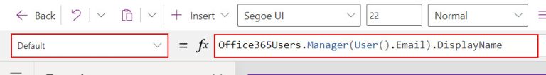 Get Selected User Manager Name By Default in Power Apps