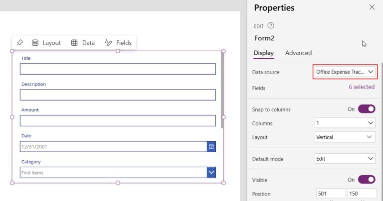 Convert Text Box to Dropdown in Power Apps