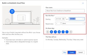 Copy Files from OneDrive to SharePoint using Power Automate
