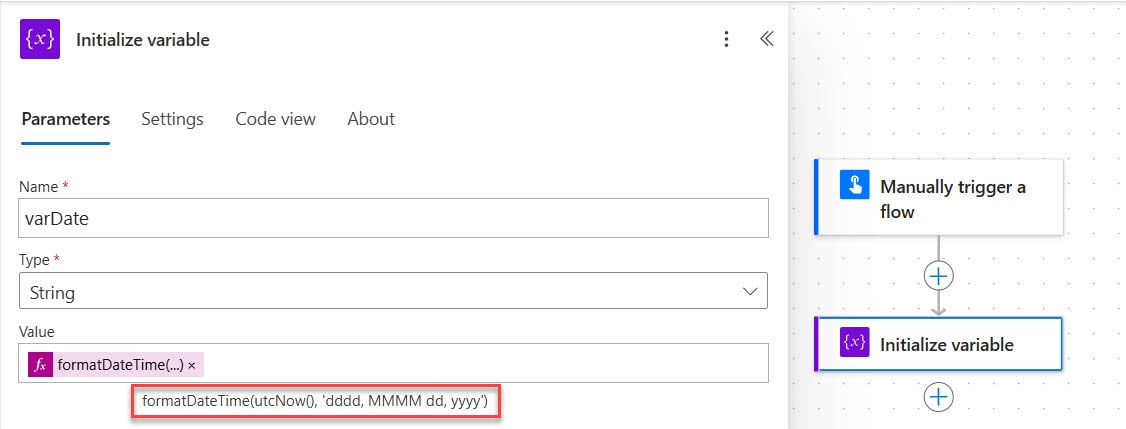 formatDateTime() Function in Power Automate