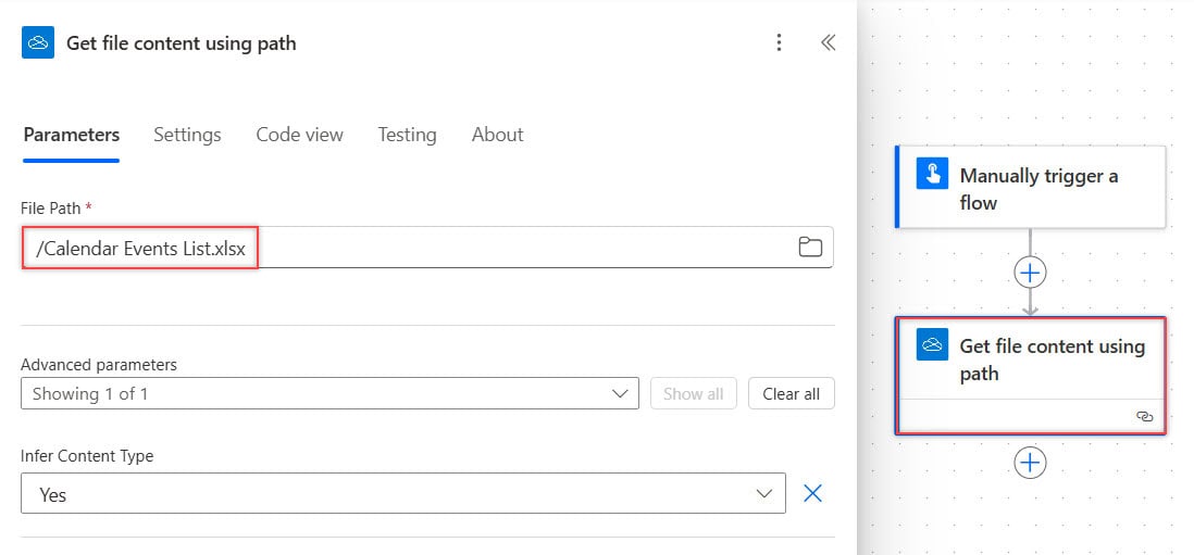 Get File Content Using Path in Power Automate