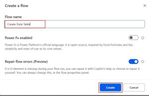 Insert Row into Data Table in Power Automate Desktop
