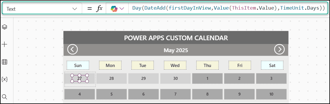 How to Create a Custom Calendar in Power Apps