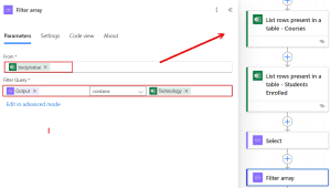 Filter an Array by Another Array in Power Automate