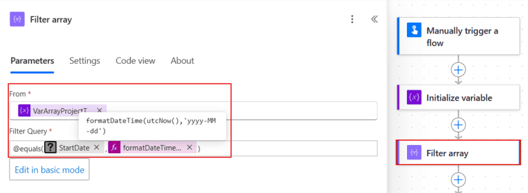 How to Filter an Array by Date in Power Automate?