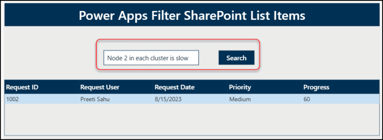 How to Filter SharePoint List Items in Power Apps