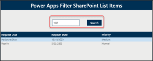How to Filter SharePoint List Items in Power Apps