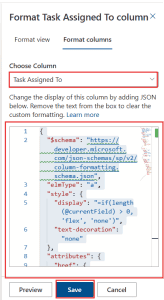 SharePoint Column Formatting using JSON