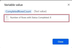 Count Rows & Columns in SpreadSheet by Power Automate Desktop