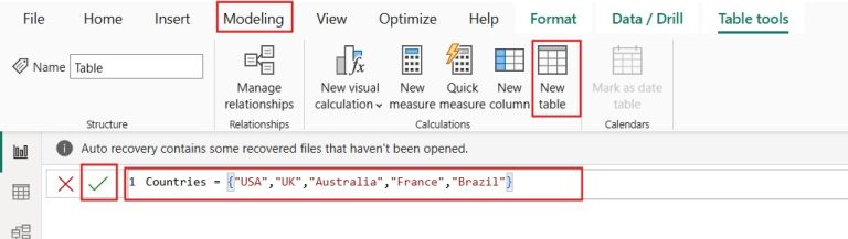 Power BI Table Visual | Create a Table in Power BI