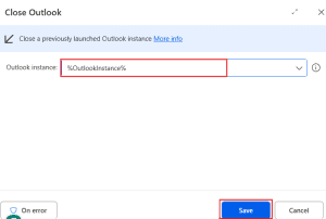 Send Outlook Email with Attachments using Power Automate Desktop