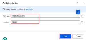 Power Automate Desktop Concatenate Strings
