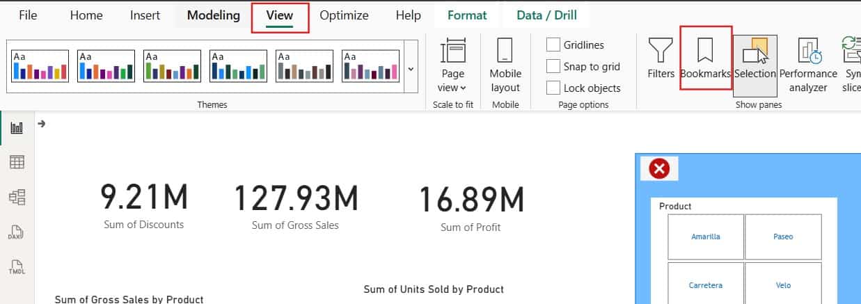 Create a Power BI Slicer Panel