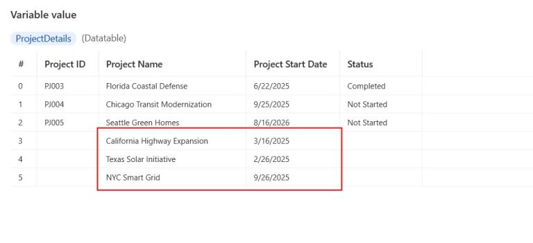 Power Automate Desktop Concatenate Strings