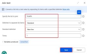 Power Automate Desktop Concatenate Strings
