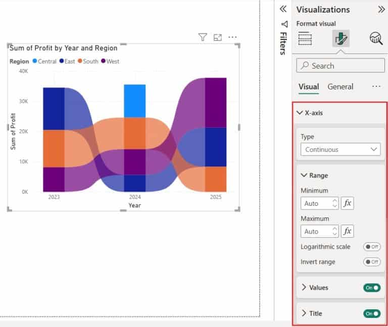Ribbon Chart in Power BI