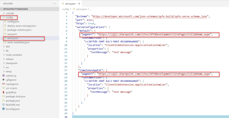 SPFx Application Customizer Example