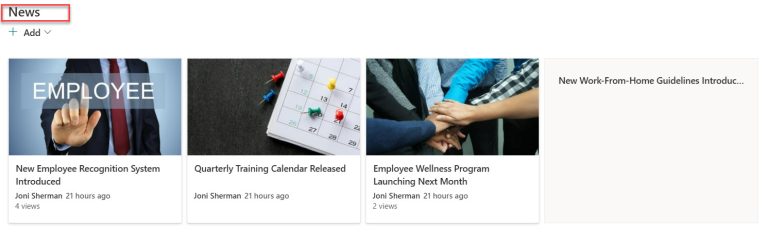 SharePoint Online News Web Part [Display Engaging Content] - Enjoy ...