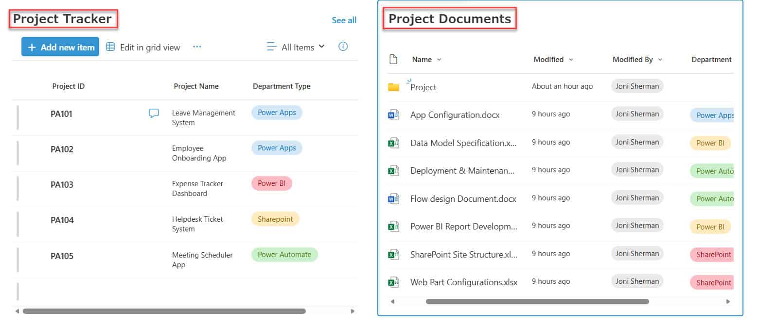 SharePoint Online Document Library Web Part