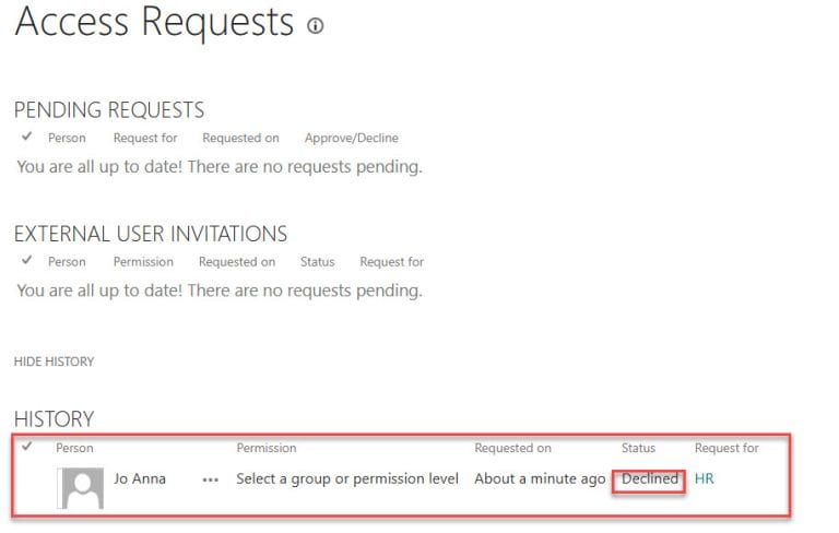 Access Requests in SharePoint Online - Enjoy SharePoint