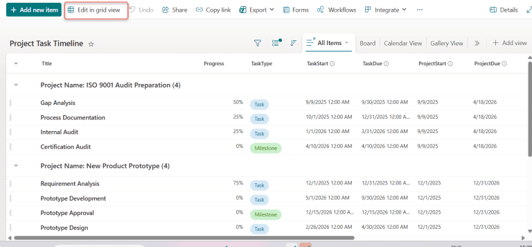 SharePoint Online List View: Complete Guide (With Examples)