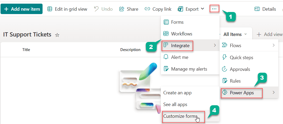 How to add an Item to a SharePoint List Using Power Apps