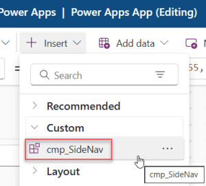 Create a Navigation Menu in Power Apps Canvas App
