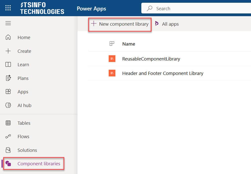 Power Apps Component Library